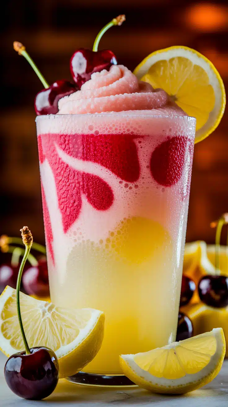 Cherry Lemonade Frost Slushie - Slushie Rush